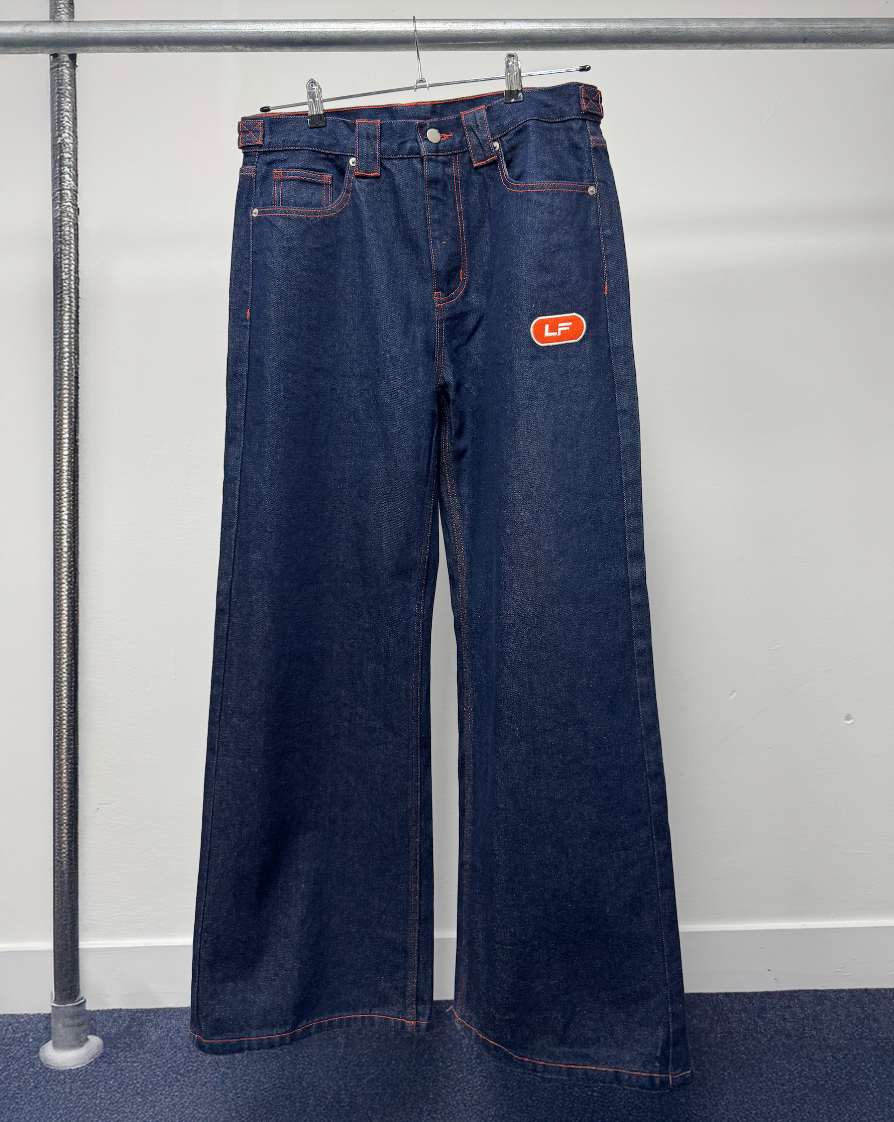 Rico jeans with orange stitch – La Fam